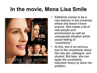 Uncertainty reduction | PPT