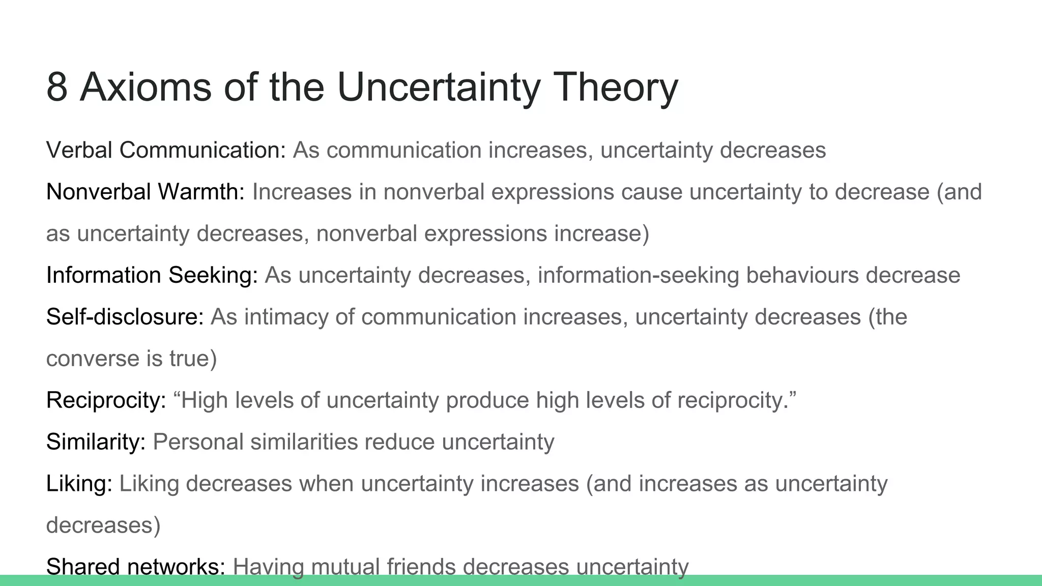 Uncertainty Reduction Theory | PPT