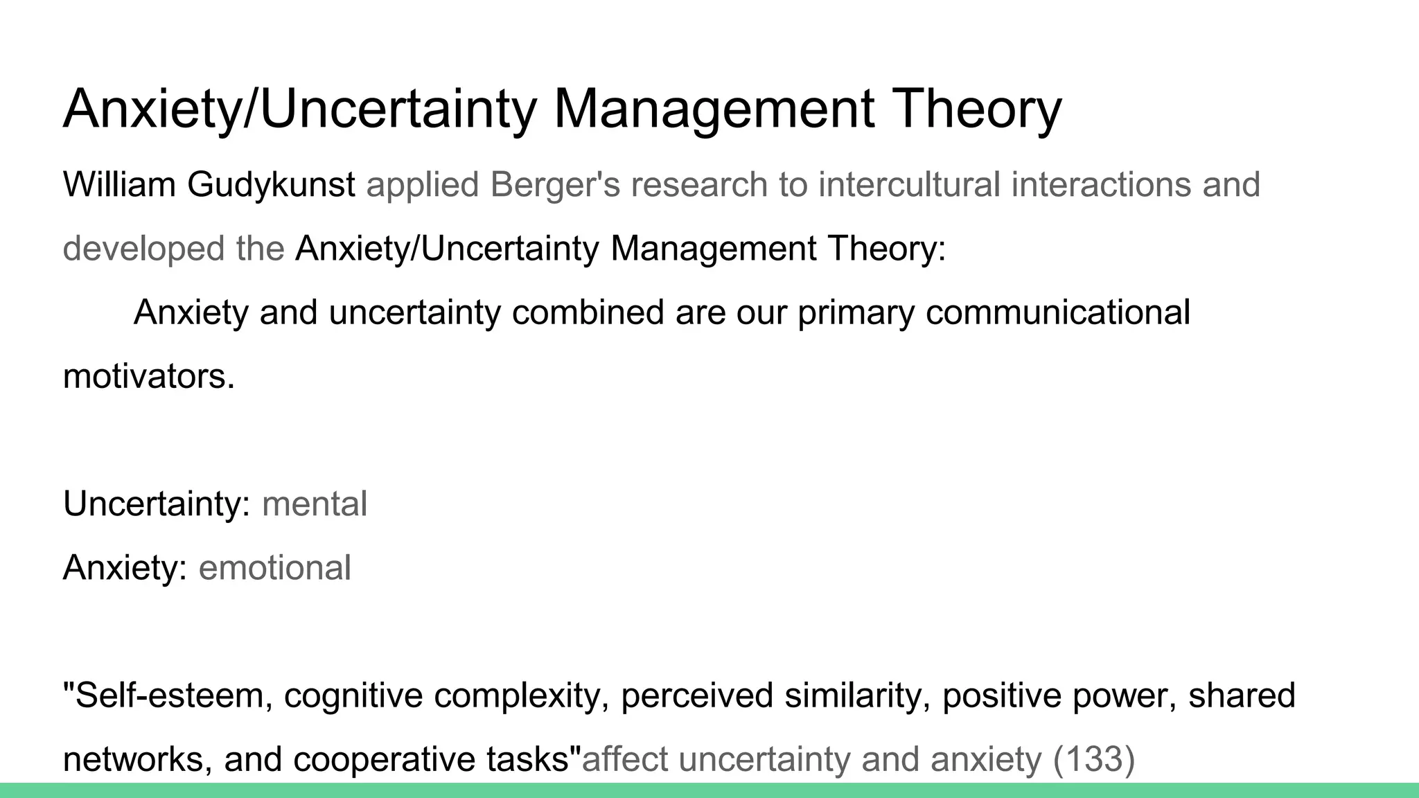 Uncertainty Reduction Theory | PPTX