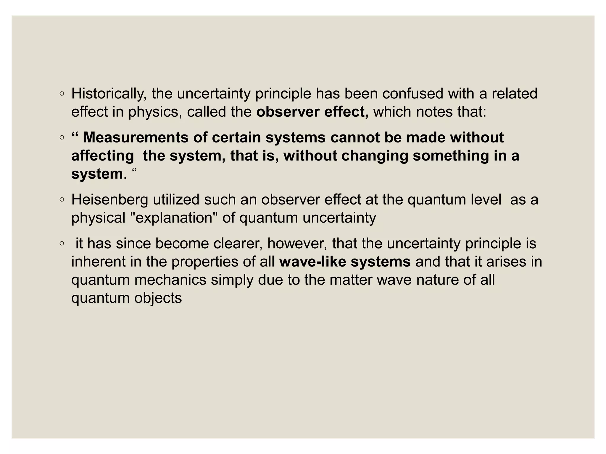 Heisenberg Uncertainty Principle | PPTX