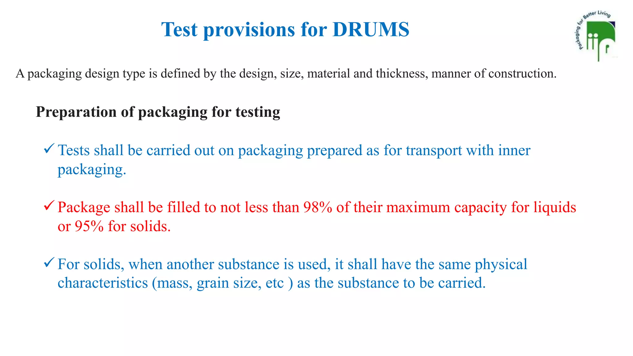 Un certification for Packaging of Hazardous Goods | PPTX