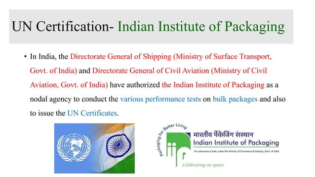 Un certification for Packaging of Hazardous Goods | PPTX | Logistics ...