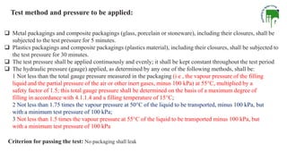 Un certification for Packaging of Hazardous Goods | PPTX