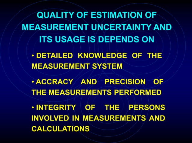 Calibration of Uncertainty Measurement . | PPT