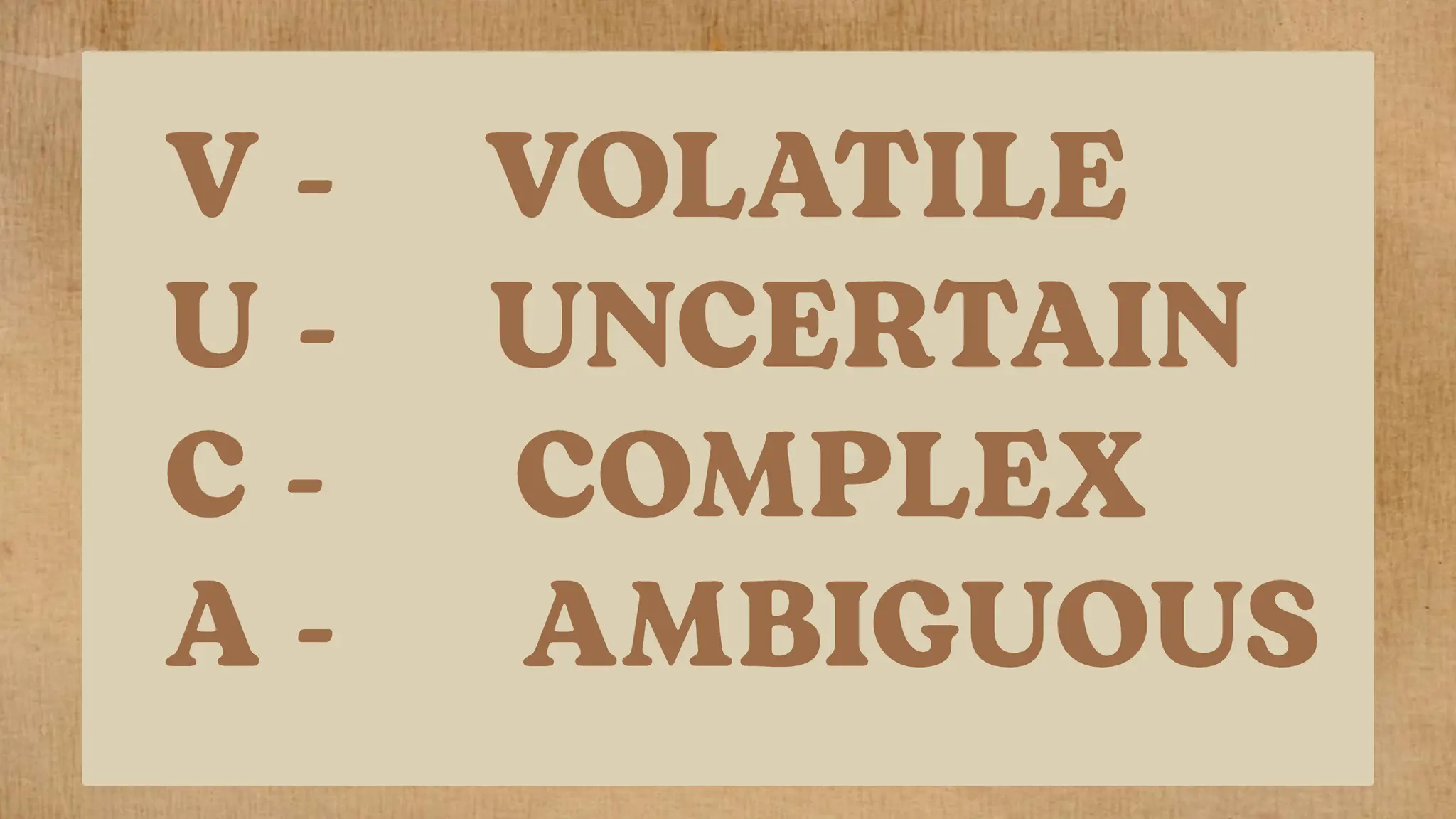 Unchanging Values in the VUCA World.pptx