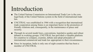 Uncitral model law | PPTX