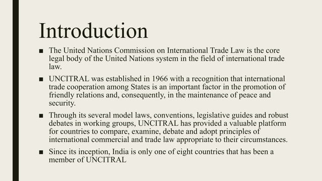 Uncitral model law | PPTX