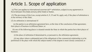 Uncitral model law | PPTX
