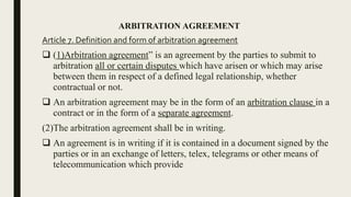 Uncitral model law | PPTX