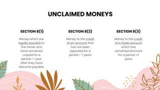 Unclaimed Moneys Act 1965 | PDF