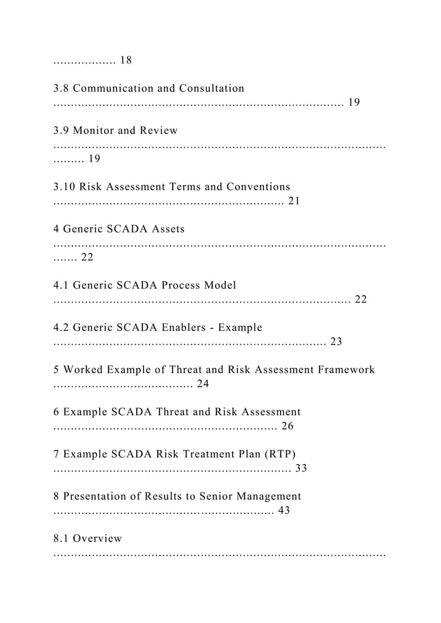 UNCLASSIFIED Generic SCADA Risk Management.docx