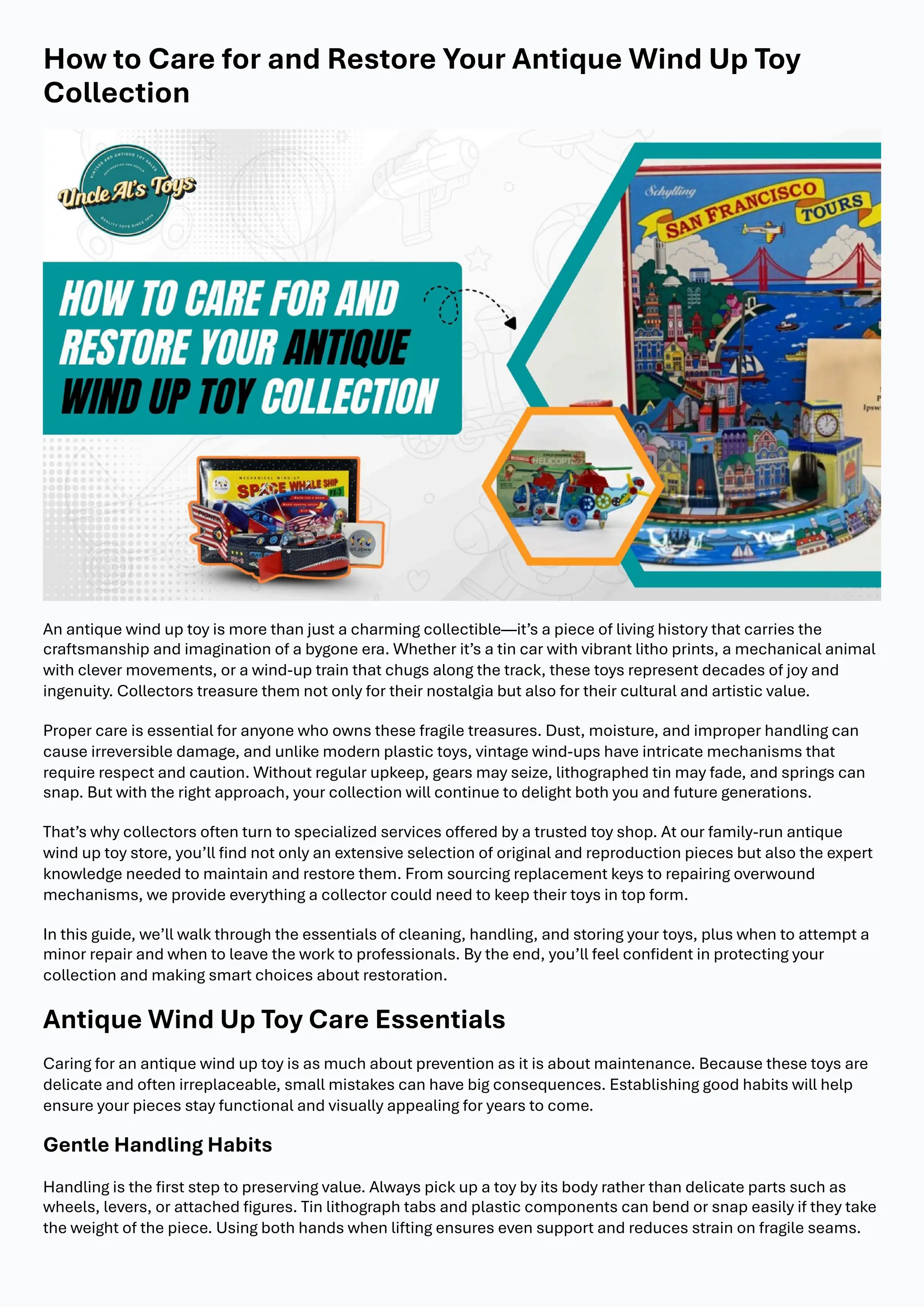 A Guide to Finding and Collecting Rare Retro Wind Up Toys | PDF