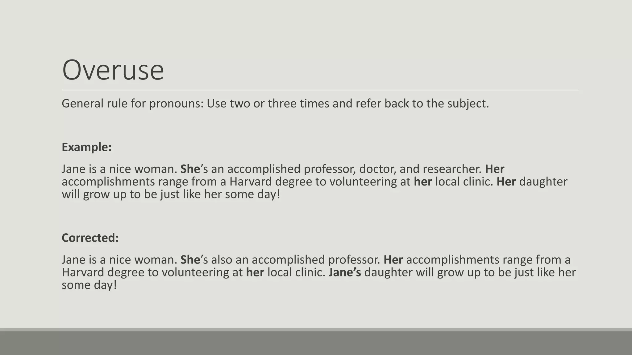 Unclear pronoun Reference | PPTX | Internet for Beginners | Internet