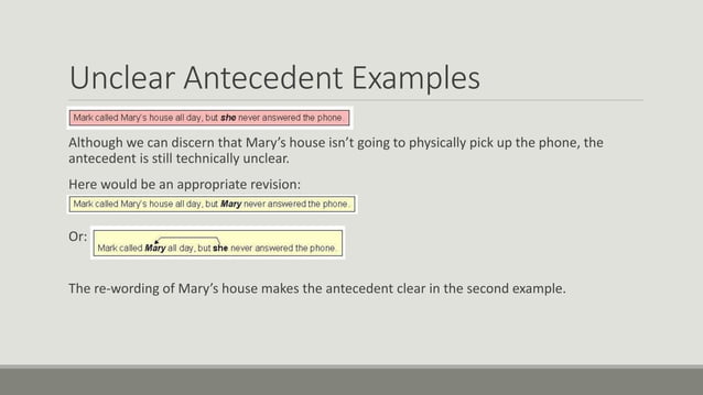 Unclear pronoun Reference | PPTX | Internet for Beginners | Internet