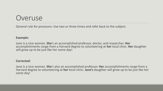 Unclear pronoun Reference | PPTX | Internet for Beginners | Internet