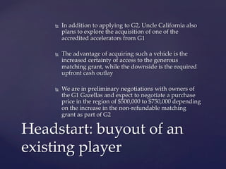 Uncle California Accelerator | PPT