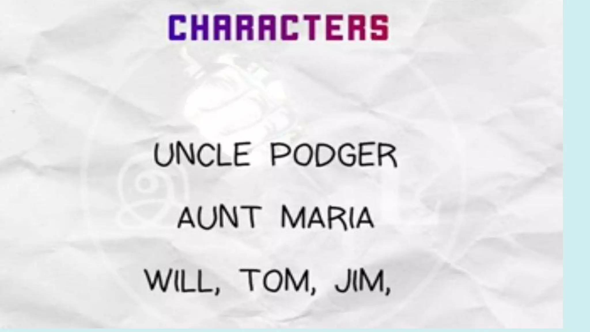 Uncle podger hangs a picture day 1 | PPTX