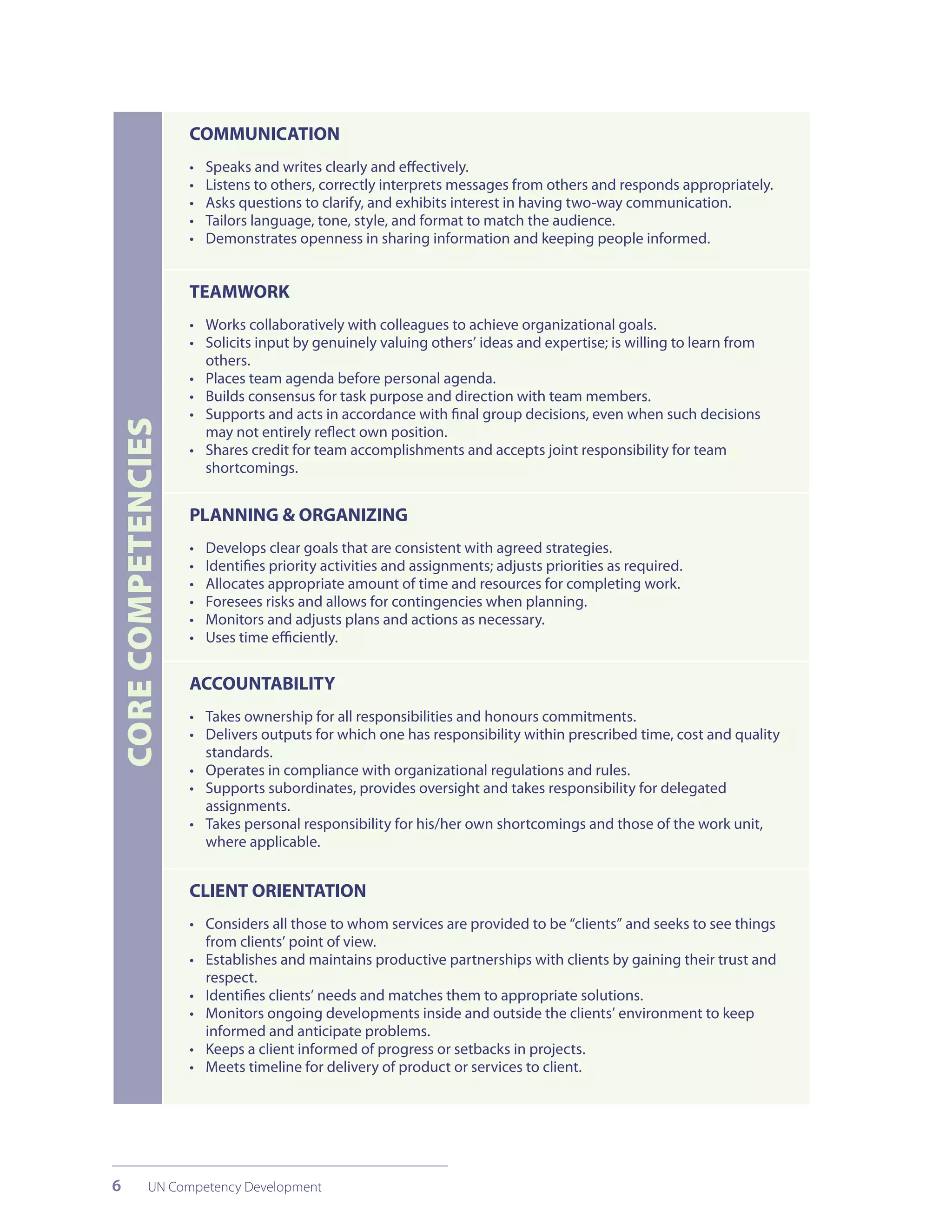 Un competency development | PDF