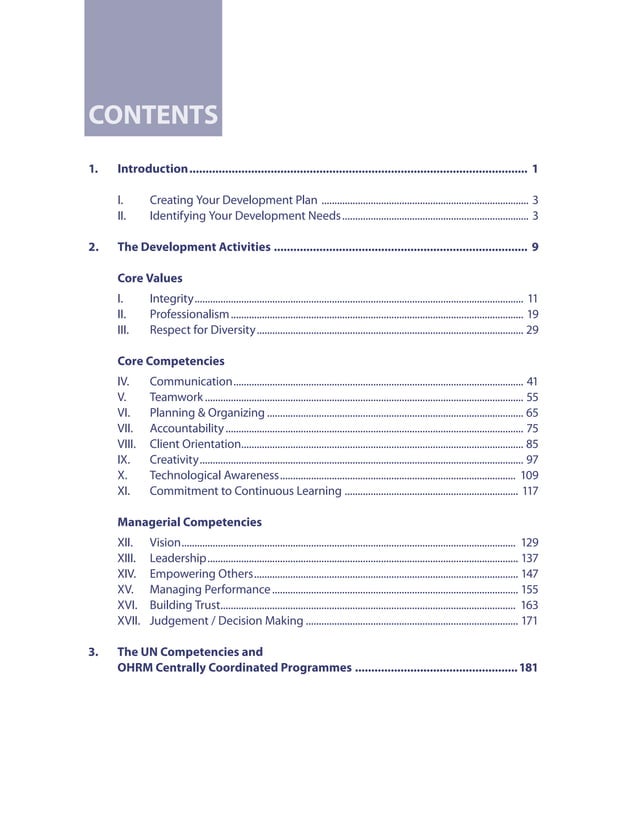Un competency development | PDF