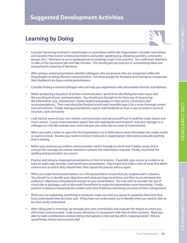 Un competency development | PDF