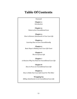 Unconditional love | PDF | Mental Health | Diseases and Conditions