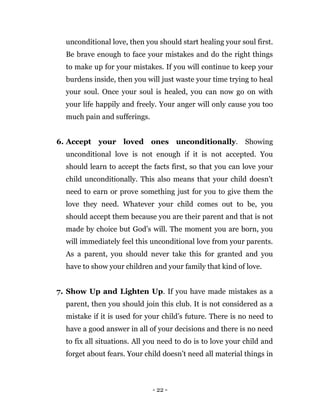 Unconditional love | PDF | Mental Health | Diseases and Conditions