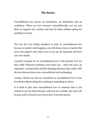 Unconditional love | PDF