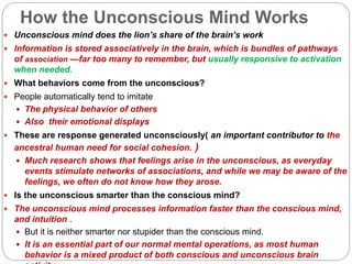 Unconscious.pptx | Mental Health | Diseases and Conditions