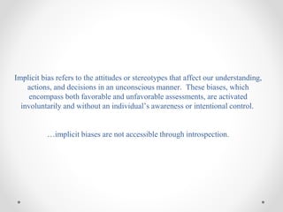 Mitigating Unconscious Bias in the Workplace | PPTX