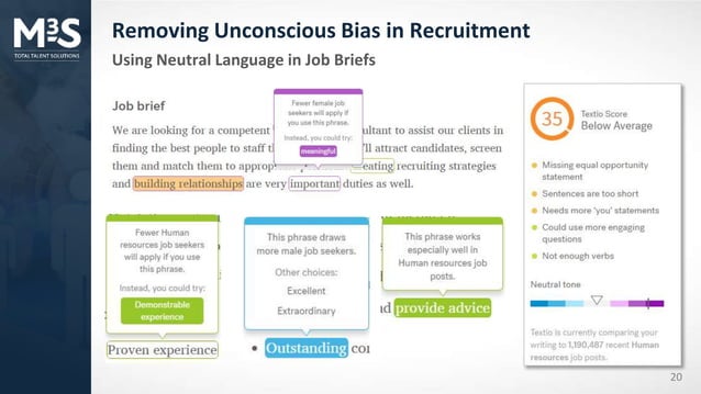 Unconscious Bias: Managing Impacts On The Recruitment Process | PPTX | Resume Writing and Advice ...