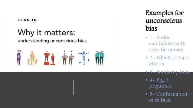 Unconscious bias in Workplace | PPTX
