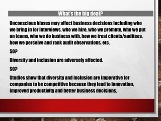 Unconscious Bias in the Workplace | PDF