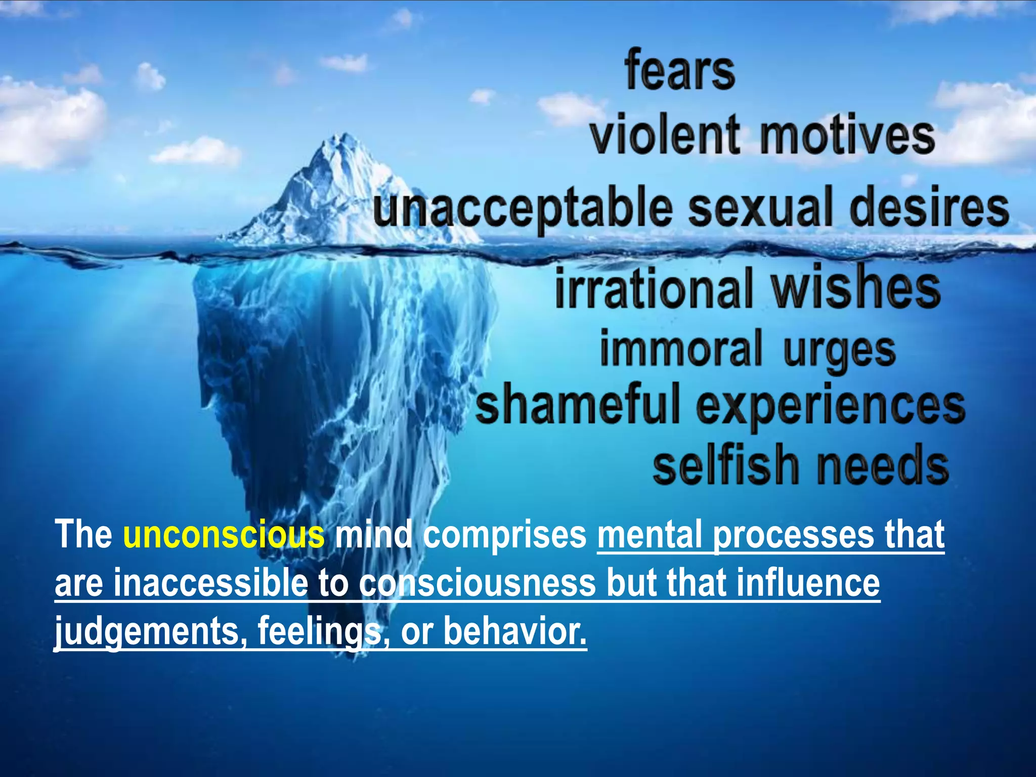 The Unconscious Mind - Sigmund Freud | PPTX