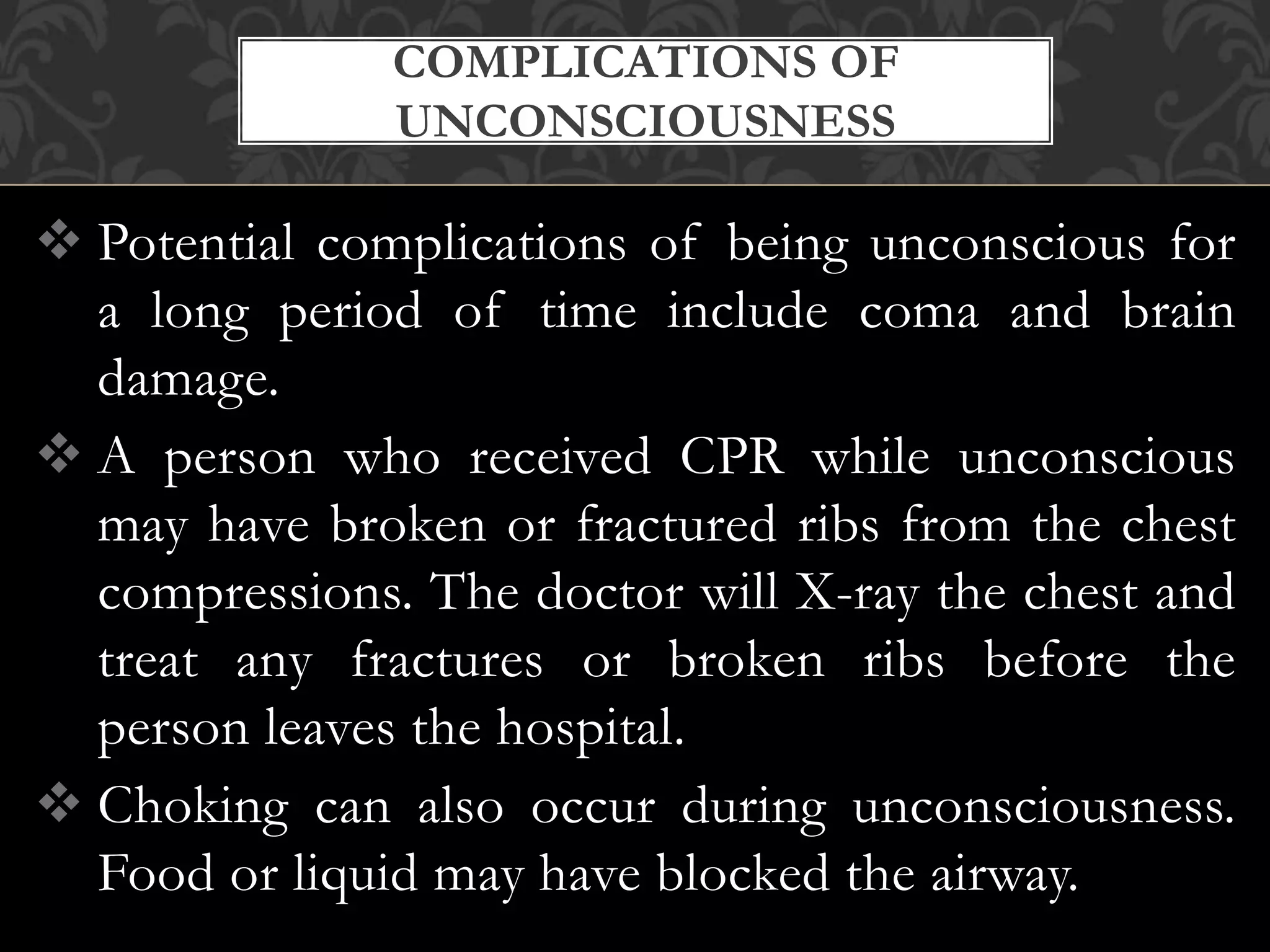 Unconsciousness | PPTX