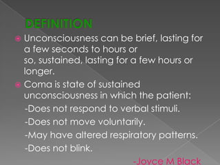Unconsciousness final(color slides) | PPT | Brain and Nervous System ...