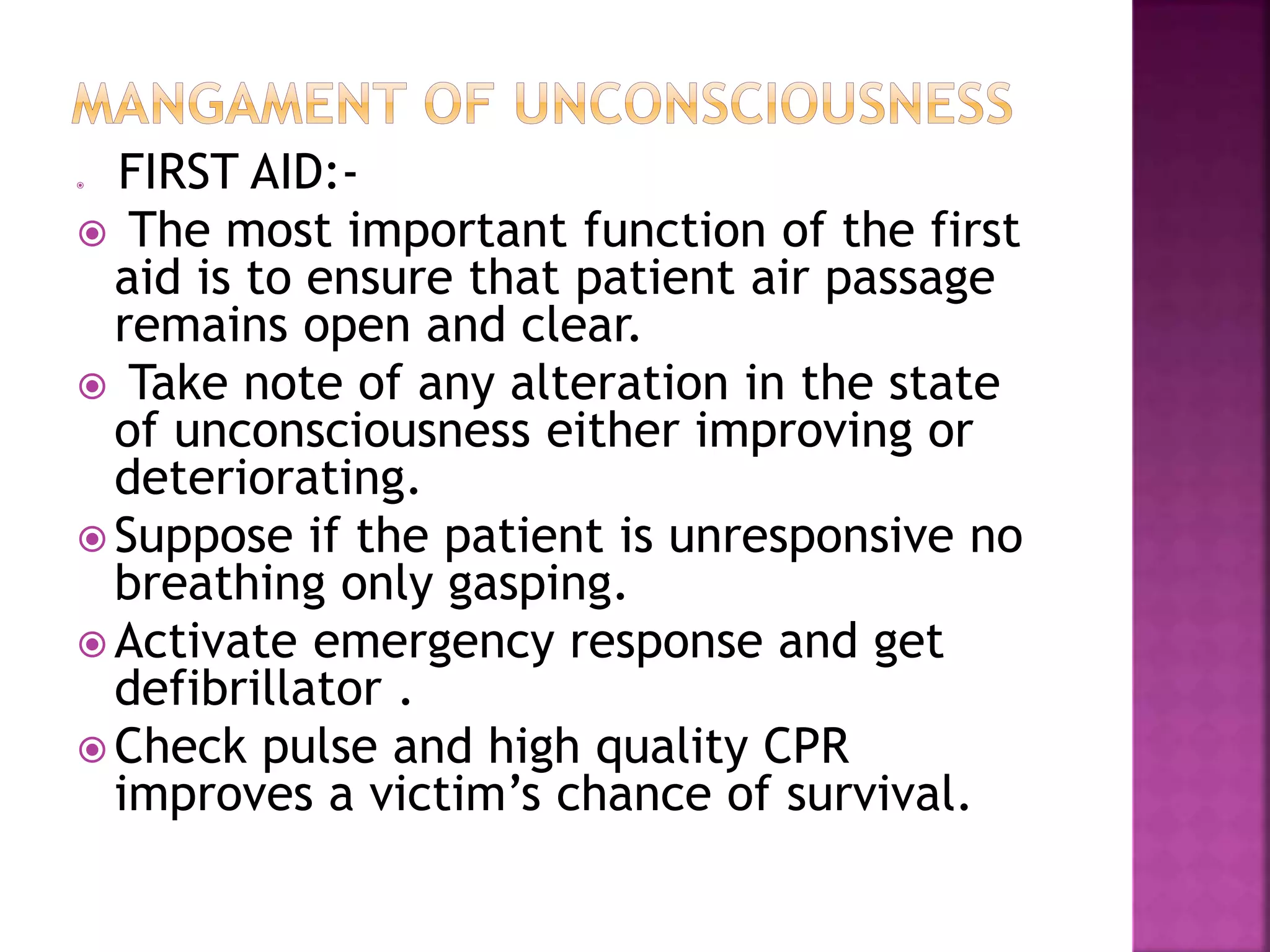 Unconsciousness presentation 1 | PPTX