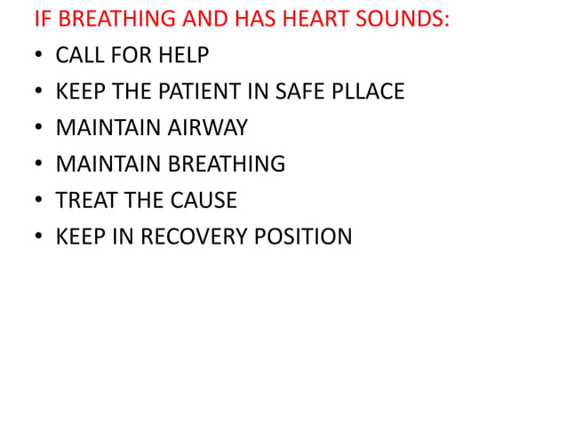 first aid management of patient with unconsciousness | PPTX | First Aid ...