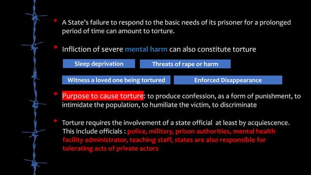 UNITED NATIONS CONVENTION AGAINST TORTURE.pptx | First Aid | Injuries