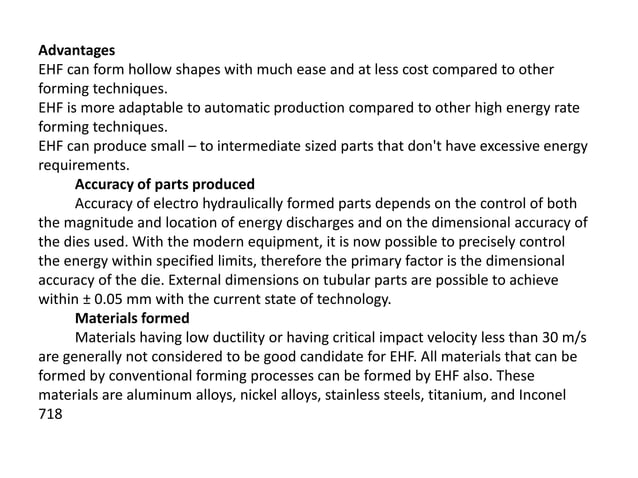 Unconventional forming | PPTX | Chemistry | Science