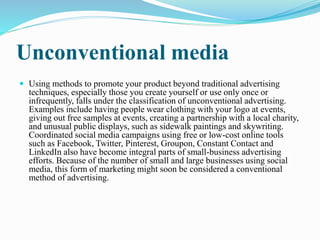 Unconventional media | PPTX