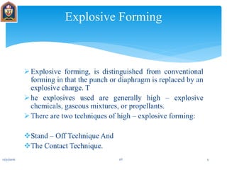 Unconventional metal forming process | PPT