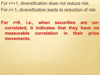 Uncorrelated return | PPTX