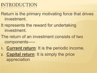 Uncorrelated return | PPTX