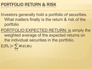 Uncorrelated return | PPTX