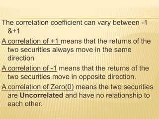 Uncorrelated return | PPTX