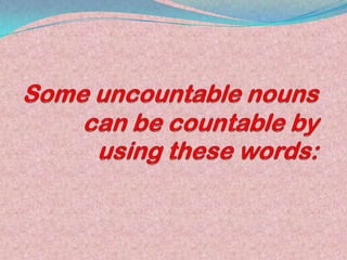 Uncountable countable | PPTX