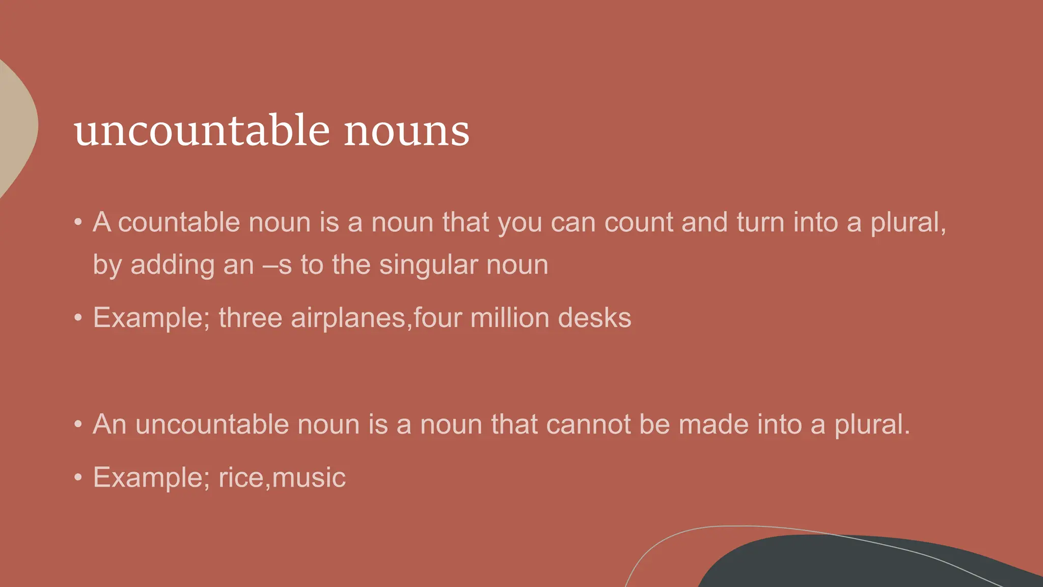 uncountable & count nouns Presentation.pptx