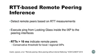 Uncovering Remote Peering Interconnections at IXPs | PDF