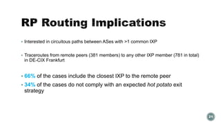Uncovering Remote Peering Interconnections at IXPs | PDF