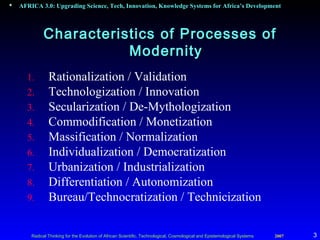 Uncovering Modernity 9 Slides | PPT